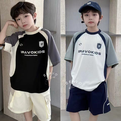 布芮欧儿童运动吸汗防污短袖T恤