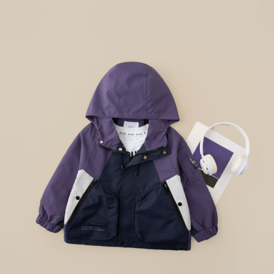 儿童外套2025新款男童秋季潮流时尚夹克冲锋衣BQ5311华子童装