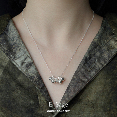 ENSAGE925纯银原创小众设计项链