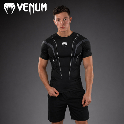 VENUM毒液 Streamline系列速干紧身短袖男夏季健身衣运动训练半袖