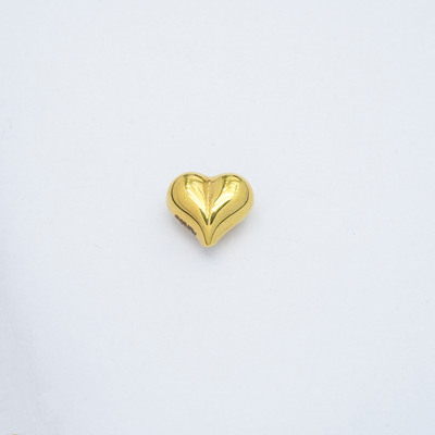 18k金爱心屁桃百搭DIY项链配件