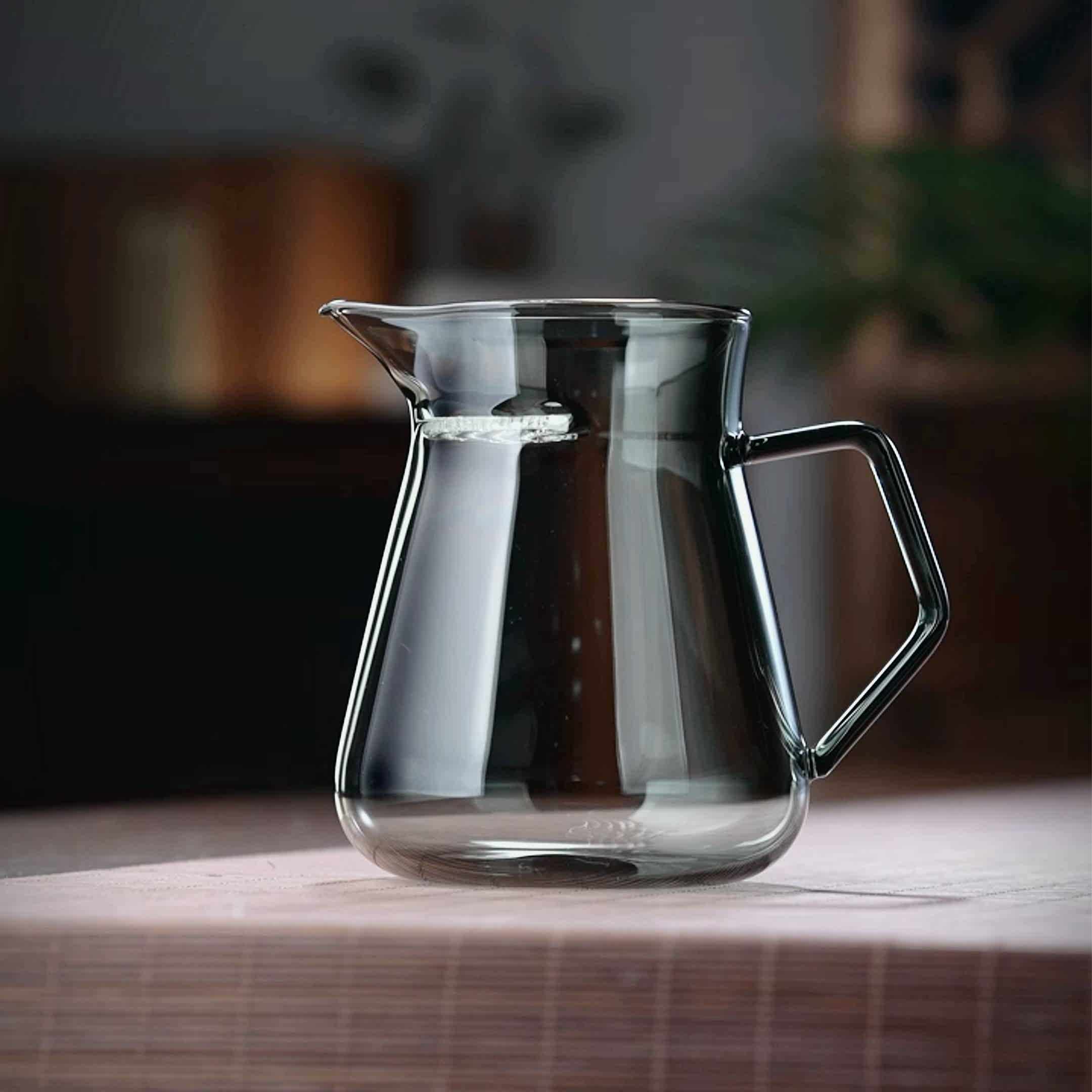 全度玻璃公道杯绿茶泡茶加厚茶滤一体分茶器月牙过滤功道茶杯茶具