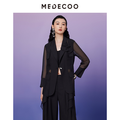 MEDECOO长袖轻薄透气西装