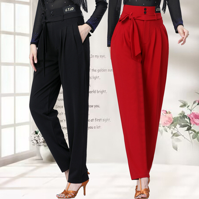 拉丁舞小脚裤吉特巴跳舞萝卜裤