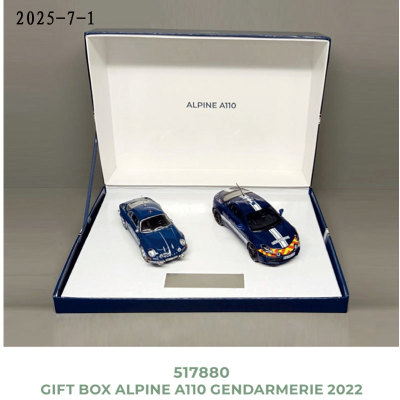 NOREV 1/43 Gift Box Alpine A110 Gendarmerie 2022合金汽车模型