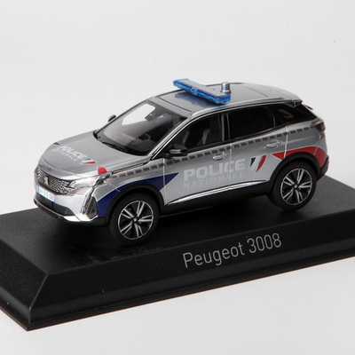 NOREV 1/43 标志 PEUGEOT 3008 2023款POLICE 警车 灰色 合金模型