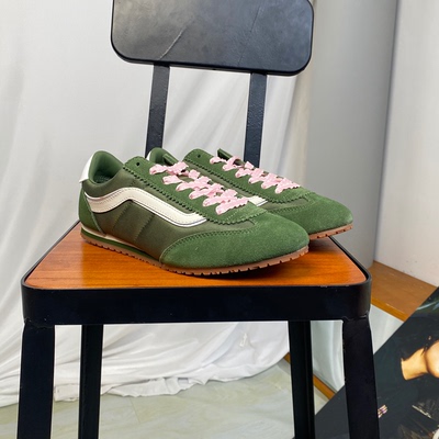 VANS范斯低帮军绿色休闲阿甘板鞋