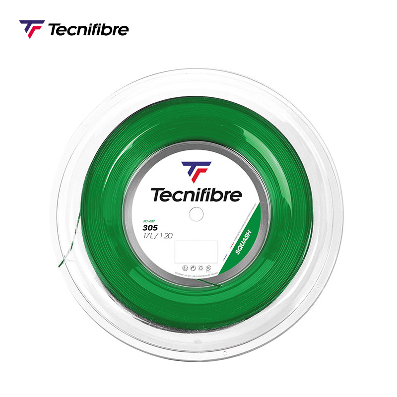 Tecnifibre 壁球线 305专业高级复丝卡装线大盘线基准线 弹性耐打