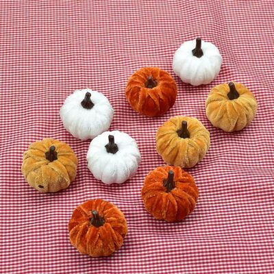 5/10pcs Halloween Simulation Pumpkin Desktop Decoration Hall