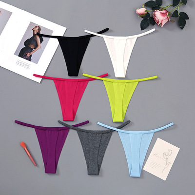 Sexy Sports Panties Ms Underpants Seamless Thong String 内裤