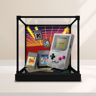 合金框架展示盒适用超级马力欧72046GameBoy游戏机拼装积木防尘罩