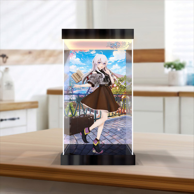 川帝适用FuRyuTrio-Try-iT魔女之旅伊蕾娜棕色连衣裙手办展示盒