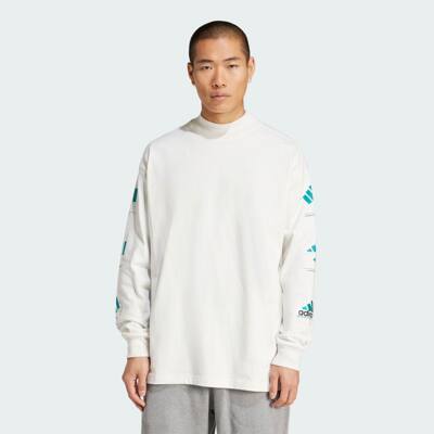 Adidas/阿迪达斯 男子三叶草运动休闲舒适宽松长袖T恤 JN4846