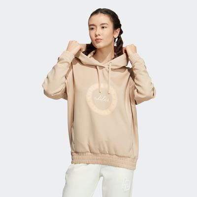 Adidas/阿迪达斯 女子运动休闲宽松长袖连帽卫衣套头衫 IB2756