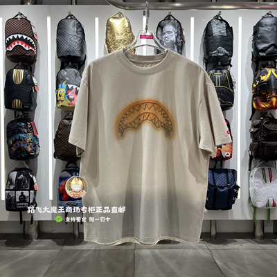 SprayGround鲨鱼专柜正品25夏款W1120232男女欧美潮牌时尚短袖T恤
