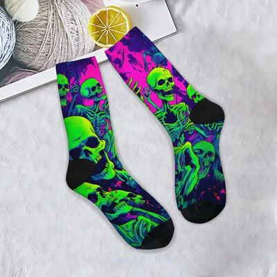 Mysterious Skull Zombie Funny Socks Novelty Happy Hip-Hop Me