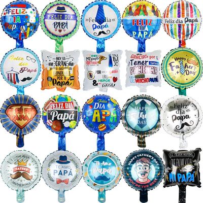 10pcs 10inch Happy Father's Day Foil Balloons Fathers Day Sp