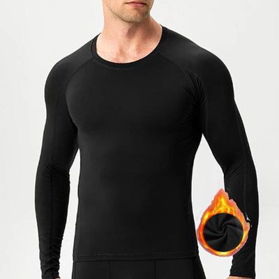 Men Thermal Compression t Shirt Long Sleeve Fitness Gym Shir