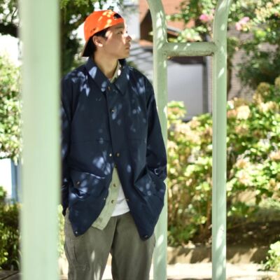 日本古着店铺SIESTA 牌子 TWIN PEAKS猎装探险复古中长夹克可收纳