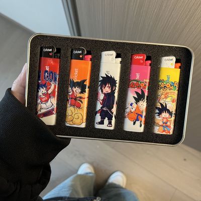 正品草蜢cricket一次性打火机创意砂轮手工diy七龙珠明火耐用防爆