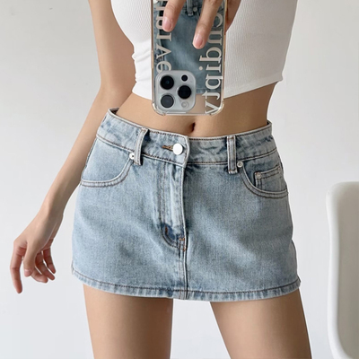 短裙包臀裙辣妹修身低腰半身裙夏