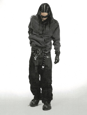 ALICE HOLLYWOOD 26SS DEEGAN SPIKED HOODIE连帽衫