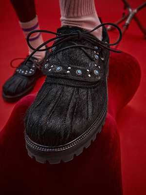 Pennon Concho V底可拆卸鞋舌低帮皮鞋