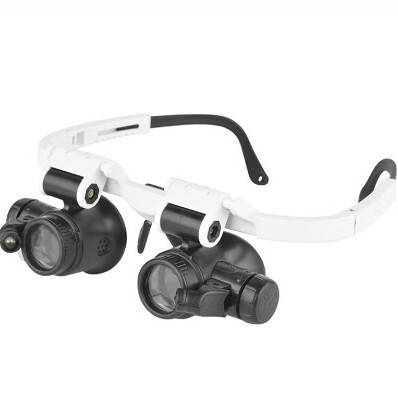 Magnifying glass 100x high-definition LED light头戴式放大镜