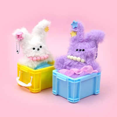 韩国Pinkfoot兔子扭扭棒毛绒公仔