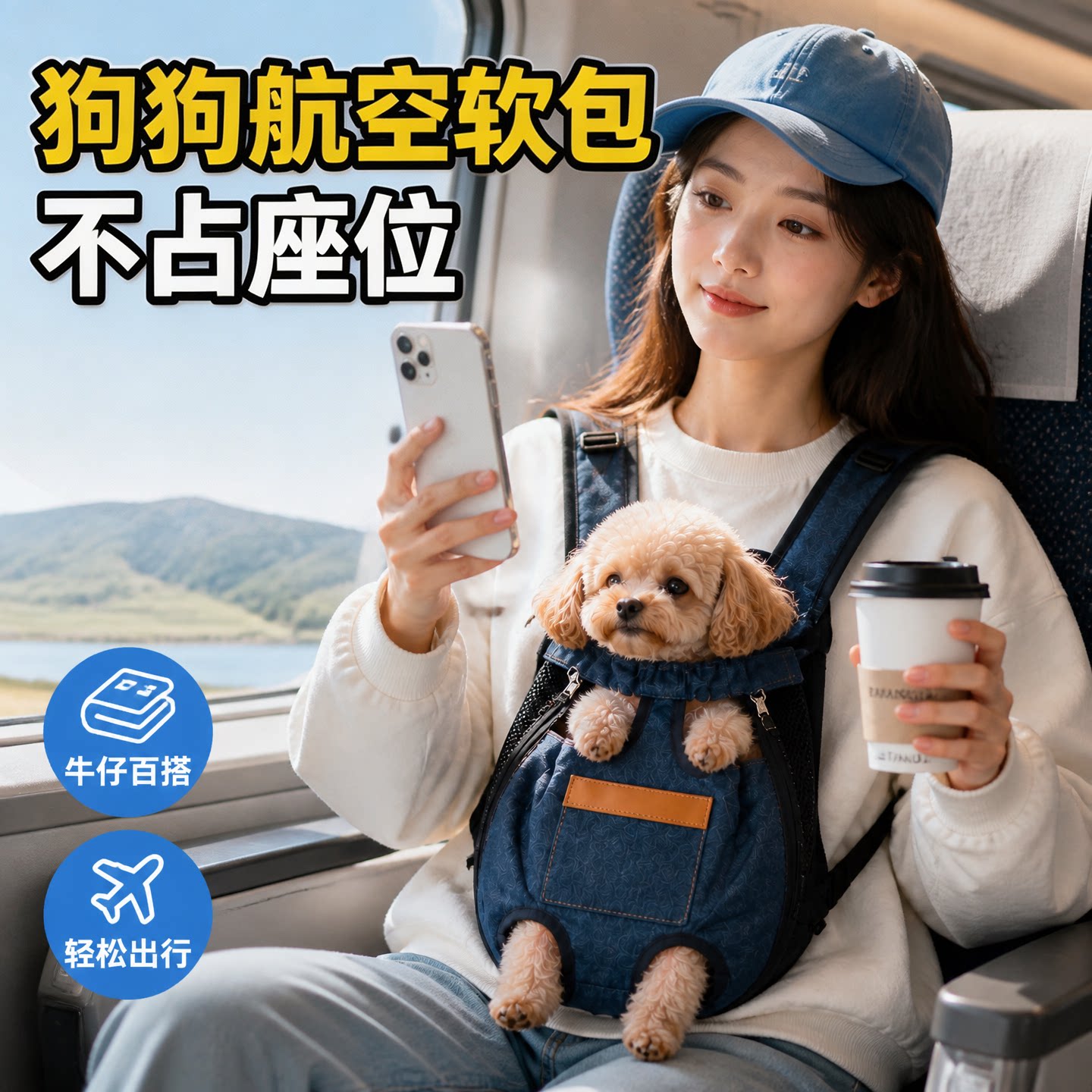 宠物/宠物食品及用品  猫/狗出行用品  背包/箱包  100%