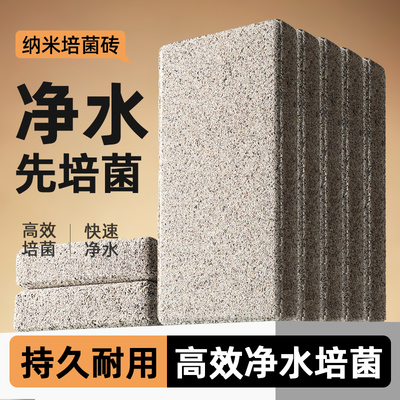 鱼缸滤材纳米方砖原矿净水培菌石