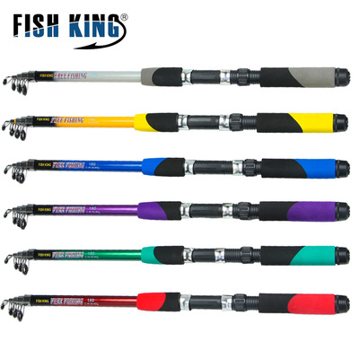 FISHKING路亚竿鱼竿H调伸缩直柄鲤杆EVA泡沫手柄远投竿鲈鱼跨境