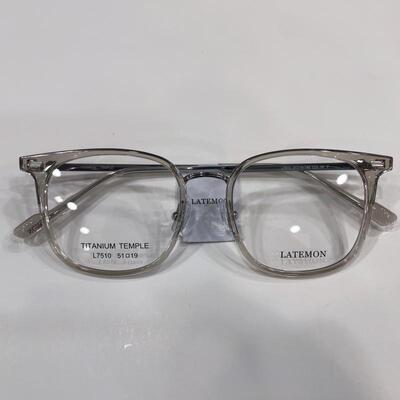 Latemon/浪特梦眼镜架 复古简约网红超轻悦钛眼镜框 L7510 L7054