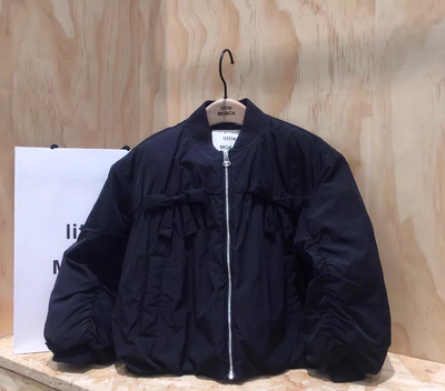 little moco专柜正品童装2025春女童棒球领夹棉服外套 KBE1QJK005