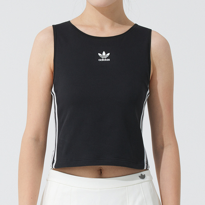 阿迪达斯女简约舒适针织背心