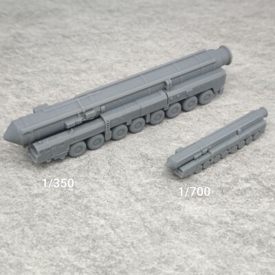 RS28萨尔马特导弹 树脂白模 1/350/700坦克战车微缩模型 TK173
