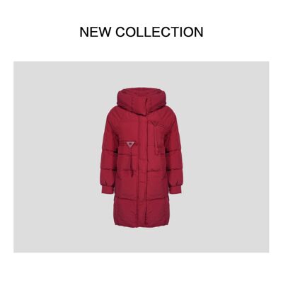 温暖经典红色长款羽绒服 Y3F58008-2186