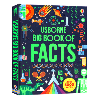Usborne Big Book of Facts 事实大书 英文原版绘本 思维拓展 趣味科普 青少年学生儿童绘科普图解百科全书精装大开