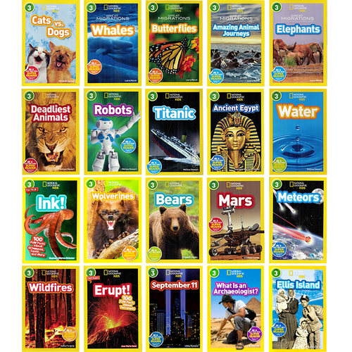 【美国国家地理分级阅读全彩版200元8件英文原版绘NationalGeographicLevel3幼儿童科普百科系列认知读物启蒙绘本第三阶段 ...