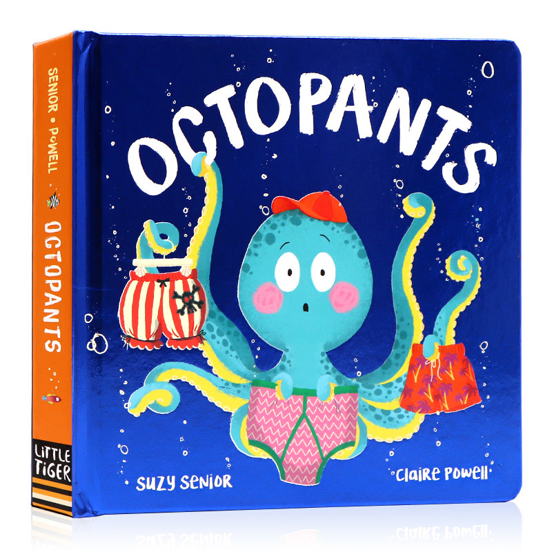 章鱼先生买裤子英文原版绘本 Octopants 2-8岁儿童启蒙早教图画书品格教育绘本转念思考亲子睡前读物小老虎出版社Suzy Senior_虎窝淘
