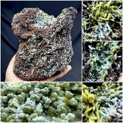广西蓝绿双色水磷铝铅矿天然矿物晶体矿石标本摆件教学观赏收藏
