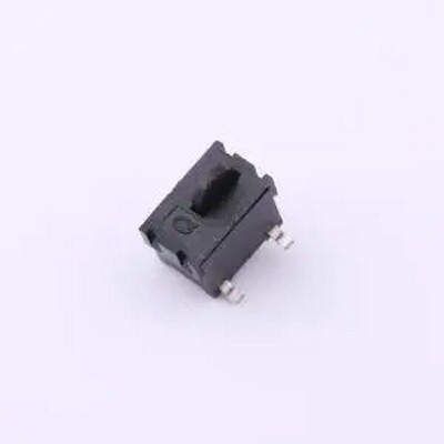 KFC-V-104R-2 小型微动开关 4脚贴片全塑 圆黑柄 自复位 SMD 行程