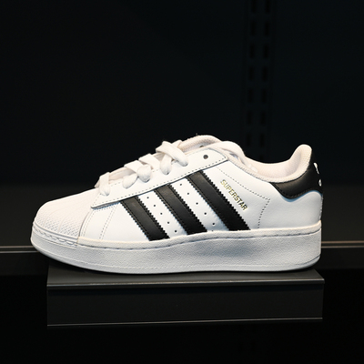 阿迪达斯男女贝壳头厚底运动板鞋