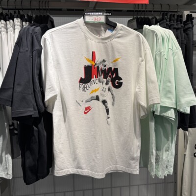 NIKE耐克男子JORDAN 新款印花篮球运动短袖透气T恤HJ2930-010-091