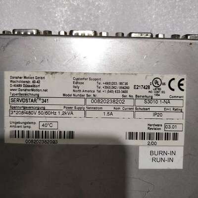 KOLLMORGEN 科尔摩根 SERVOSTAR 341 S3010 1-NA 原装拆机件
