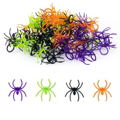 20/40/60pcs Spider Rings Halloween Rings for Kids Party Favo