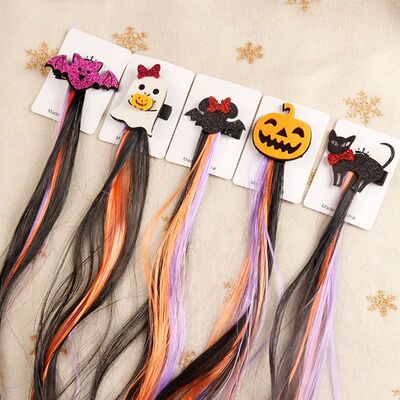 Pumpkin Bat Hair Clip Halloween Party Decoration for Kid Adu