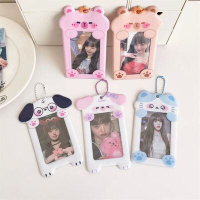 3inch Kawaii Animal Photocards Holder Kpop Style Idol Cards