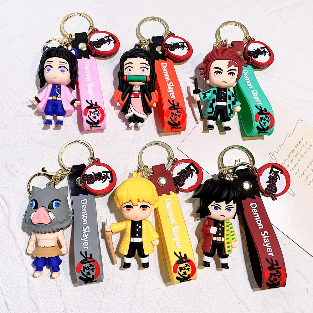 Anime Keychain Demon Slayer Kimetsu No Yaiba Cute Doll Tanji_虎窝淘