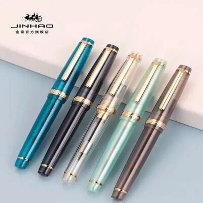 82 Fountain Pen Transparency Plastic Spin Pen Popular EF F M